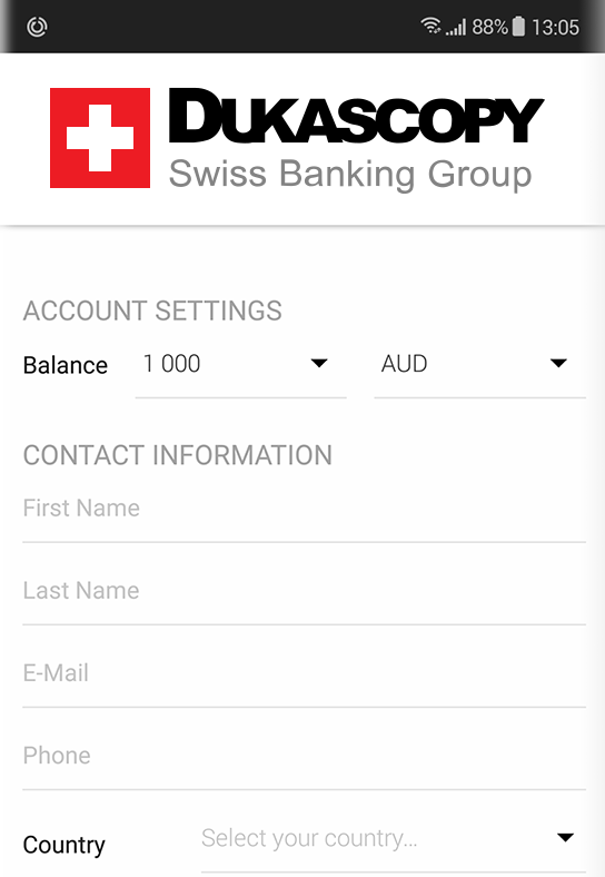 Binary Trading Platforms :: Dukascopy Bank SA